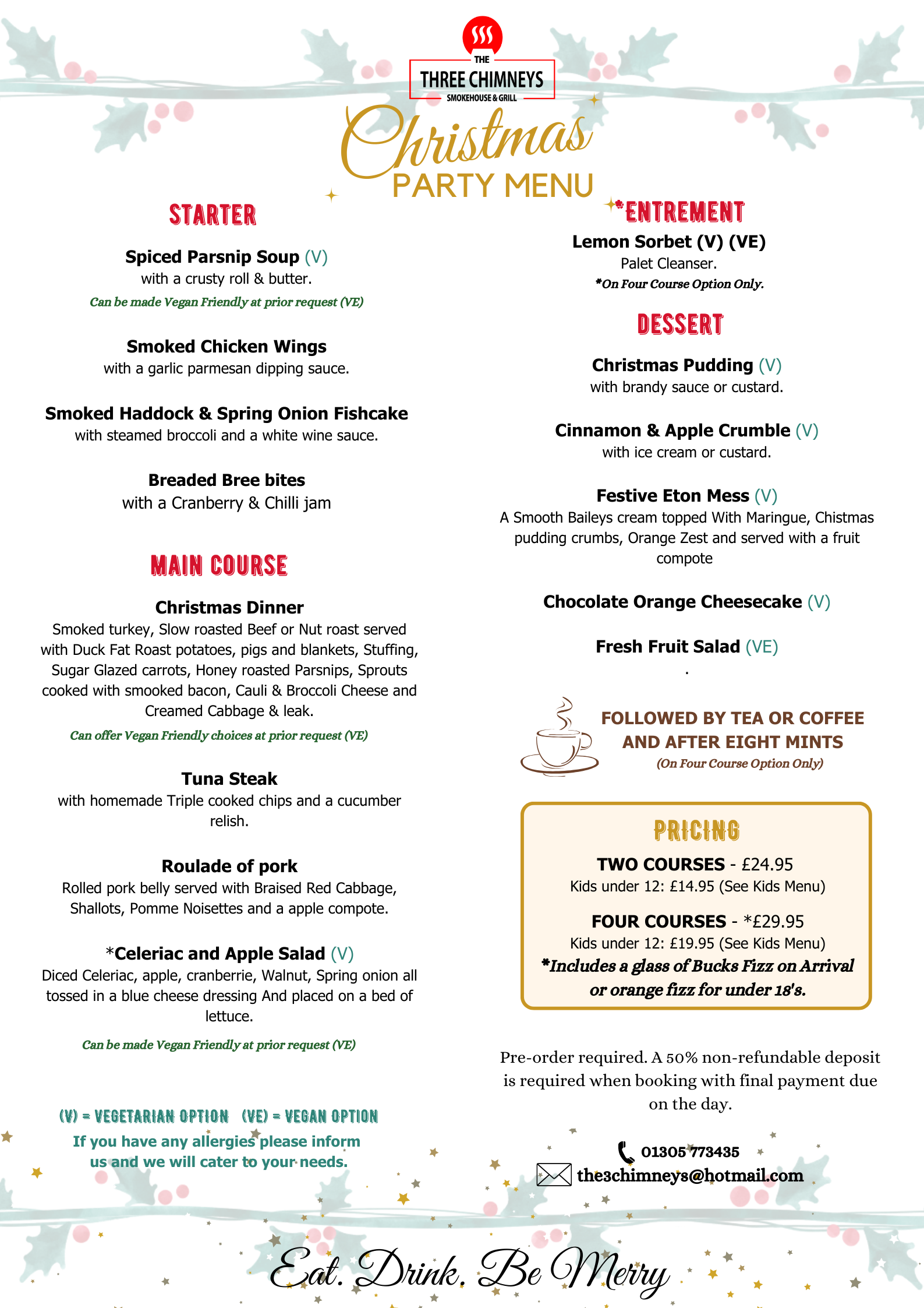The Three Chimney Smokehouse and Grill – The Best Smokehouse and Grill ...